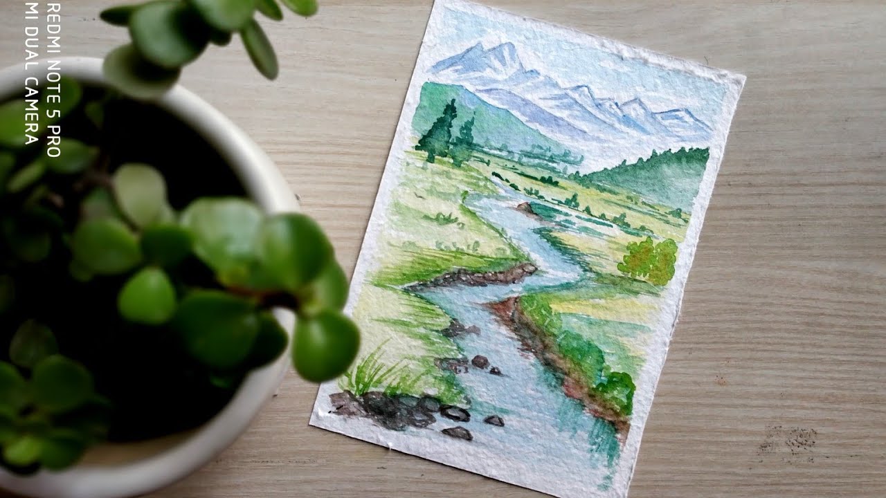 𝙃𝙤𝙬 𝙩𝙤 𝙥𝙖𝙞𝙣𝙩 𝙗𝙚𝙖𝙪𝙩𝙞𝙛𝙪𝙡 𝙨𝙘𝙚𝙣𝙚𝙧𝙮 𝙬𝙞𝙩𝙝 𝙬𝙖𝙩𝙚𝙧𝙘𝙤𝙡𝙤𝙧||watercolor painting ...