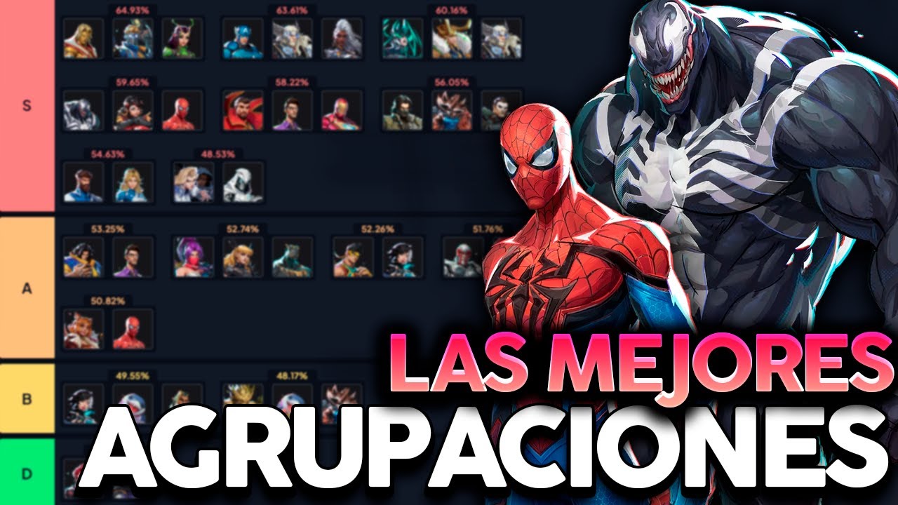 LAS MEJORES AGRUPACIONES DE MARVEL RIVALS ESPAÑOL! LAS MEJORES WINRATE ...