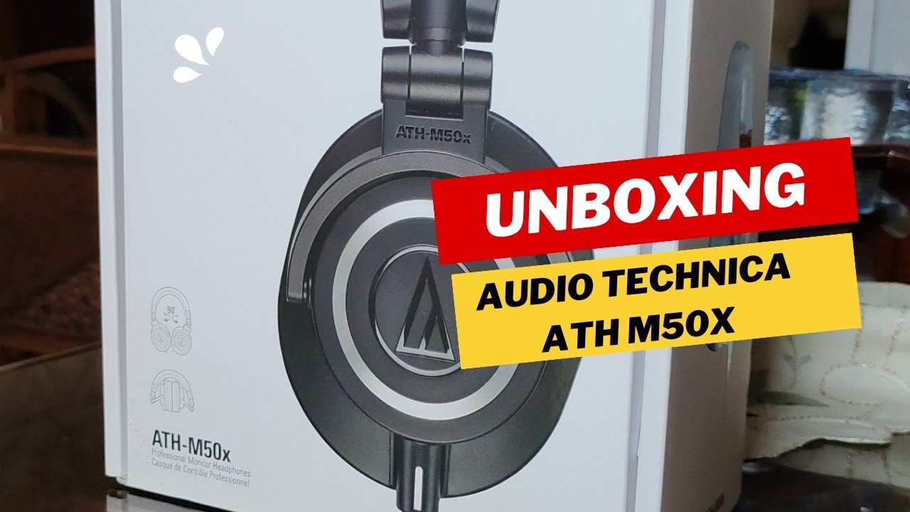 unboxing audio Technica ath m50x - YouTube