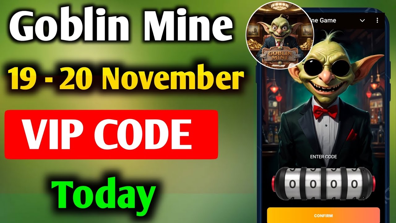 18 November Goblin Mine Game Code | Goblin Mine Game VIP Code | Goblin ...