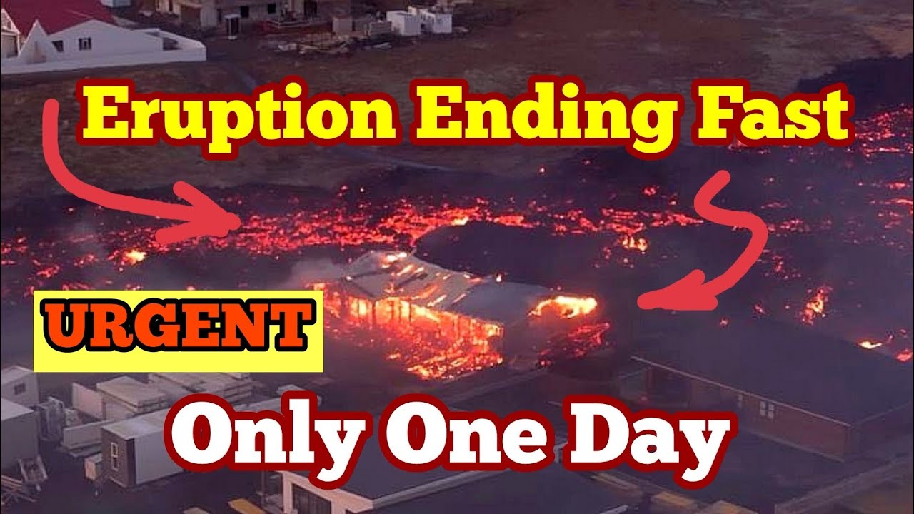 Eruption Ending Fast After Only One Day, Iceland Hagafell Grindavik ...