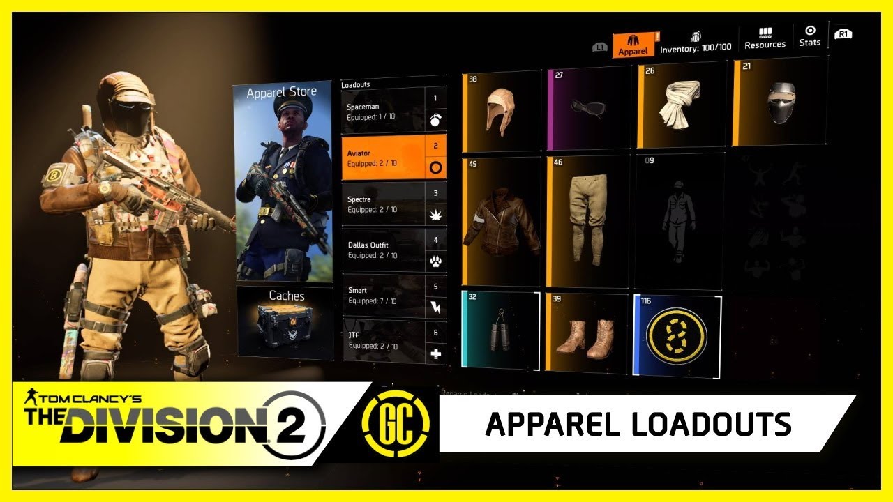 The Division 2 Apparel Loadouts - YouTube
