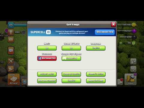 How to connect you COC game account with SUPERCELL ID - YouTube