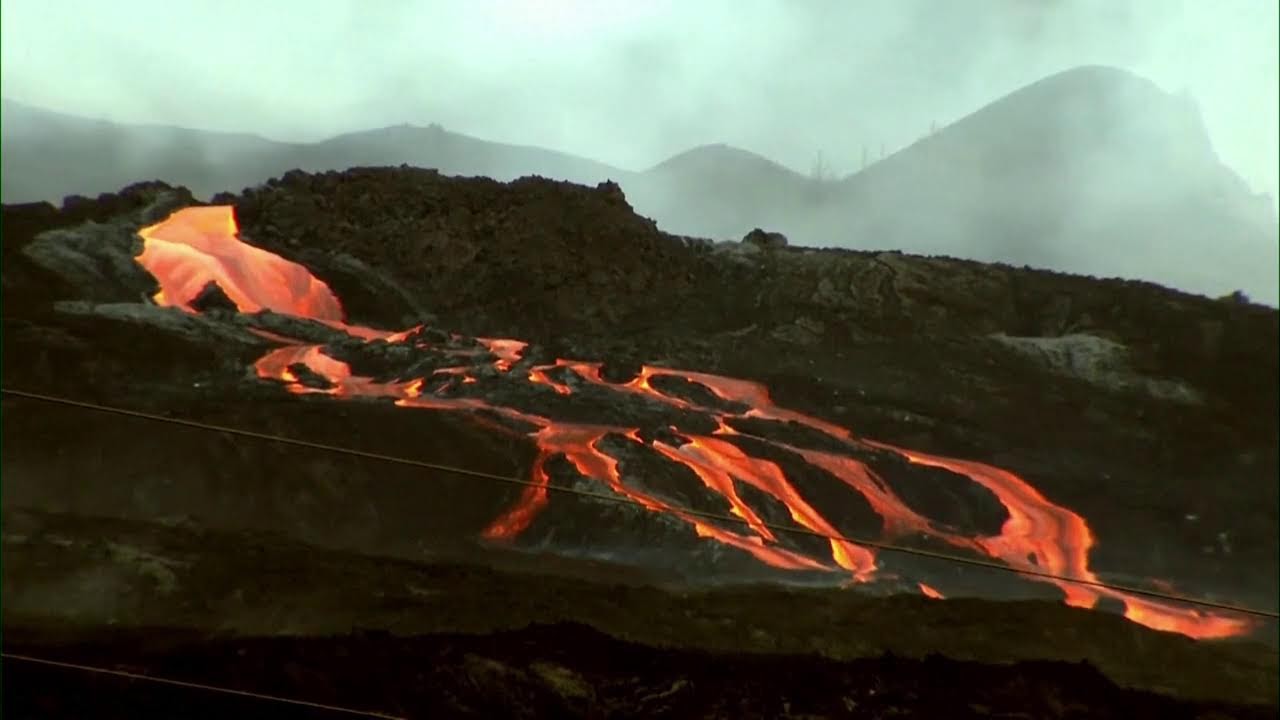 Coladas de lava del volcán Cumbre Vieja de La Palma - YouTube