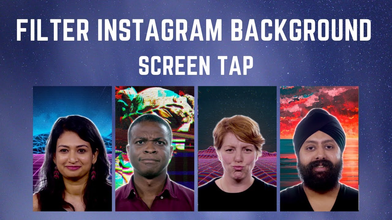 CARA MEMBUAT FILTER INSTAGRAM BACKGROUND - SCREEN TAP #Part13 - YouTube