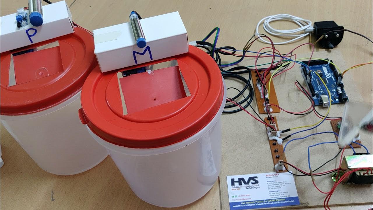Metal and plastic separation using Capacitance Sensor and ARDUINO Mega ...