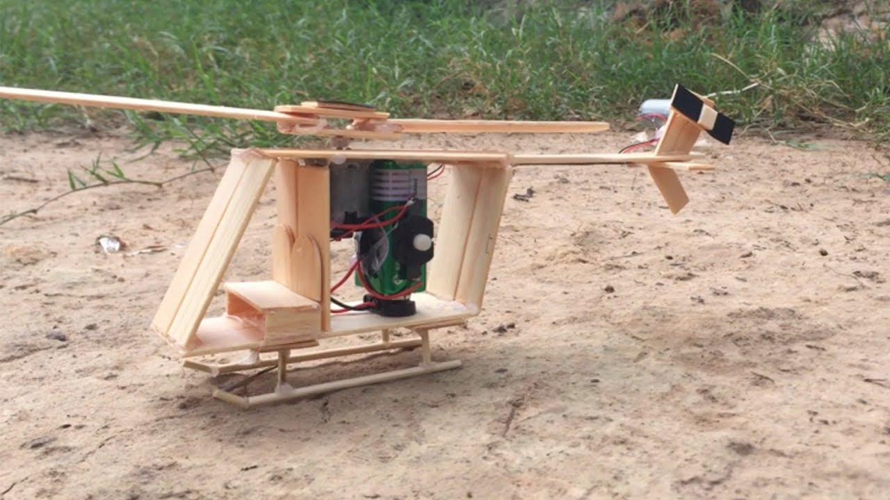 How to make a Helicopter | Wooden Helicopter DIY | Very easy and simple ...