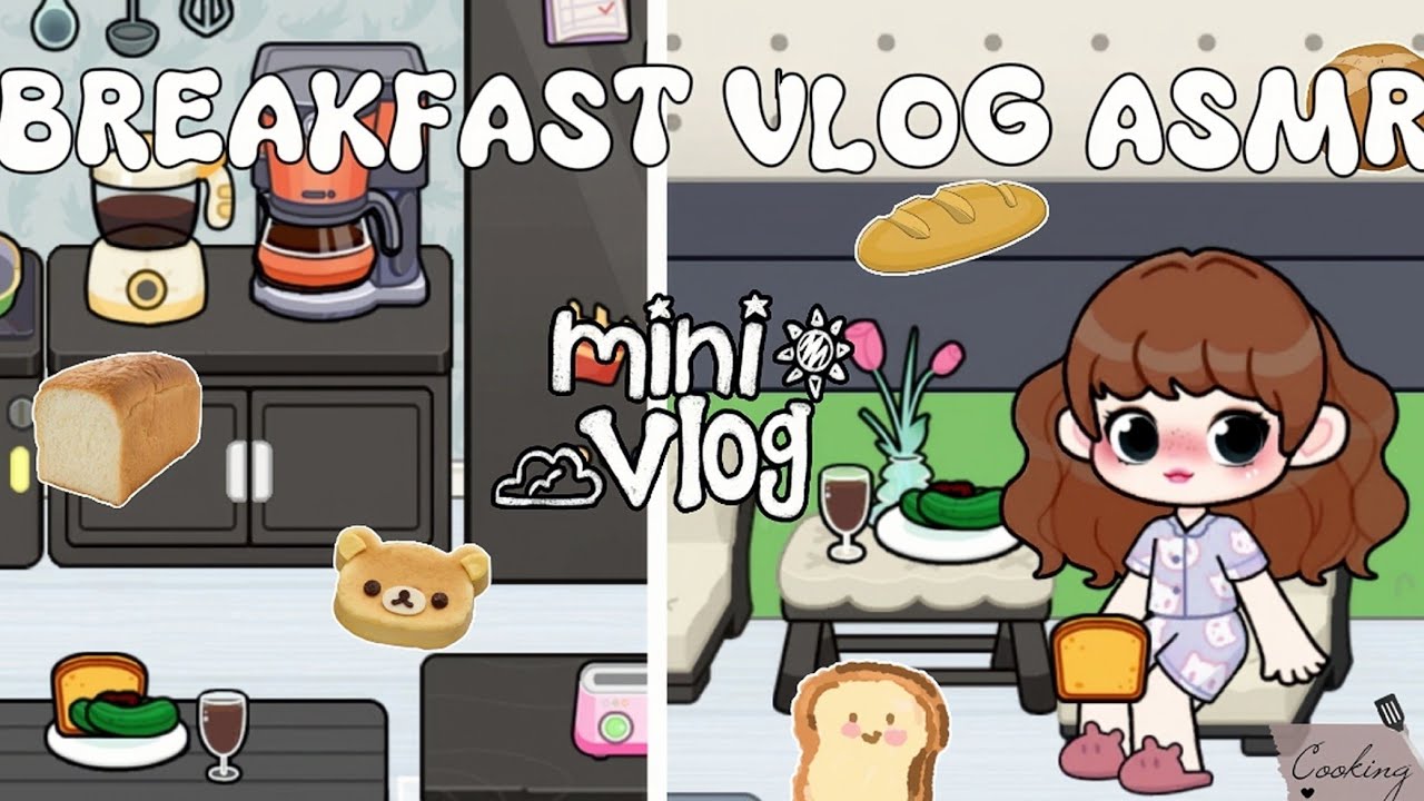 DRAMA GAME WORLD || MINI VLOG : COOKING FOR BREAKFAST [DRAMA ROLEPLAY ...