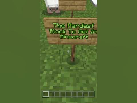 The Hardest Block To Get In Minecraft #shorts #minecraft #subscribe # ...