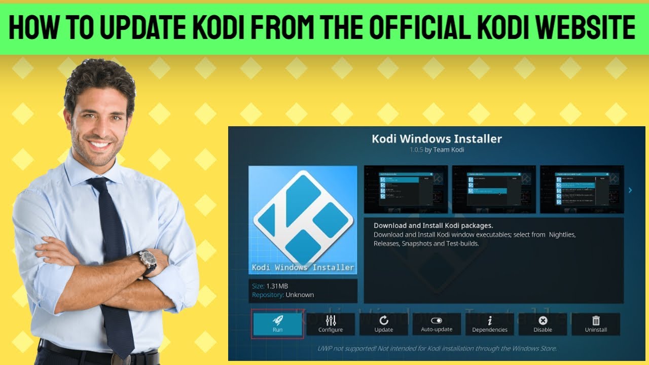 How to Update Kodi from the Official Kodi Website - YouTube