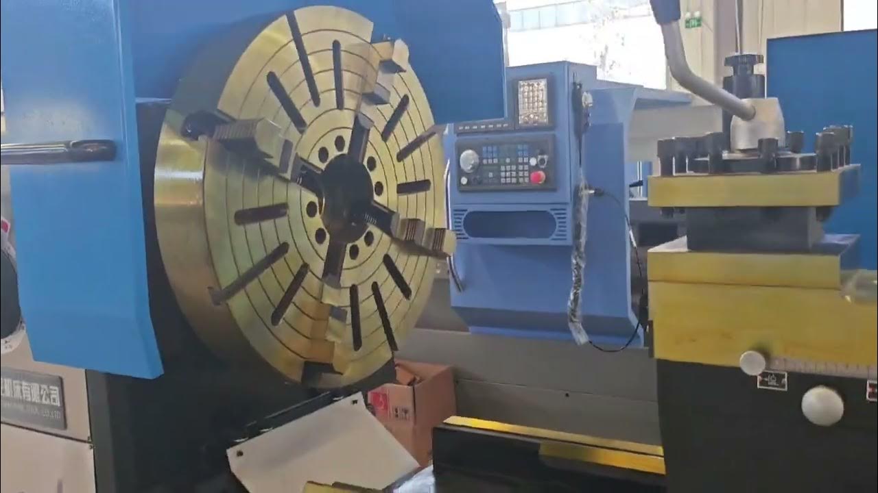 CW61100 *5000 heavy lathe machine - YouTube