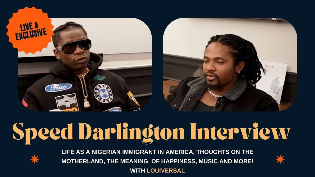 Speed Darlington Interview: Speedy talks about life as a Nigerian in ...