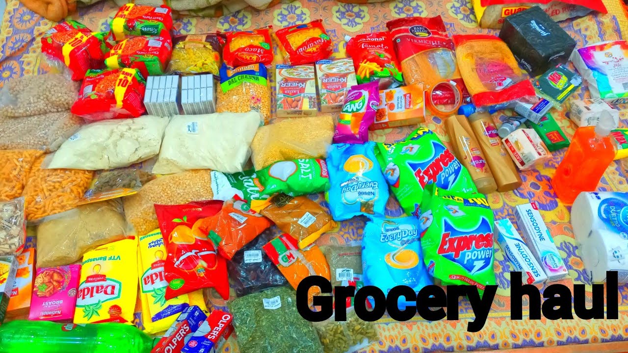 Grocery shopping haul in Pakistan || imtiaz mart || - YouTube