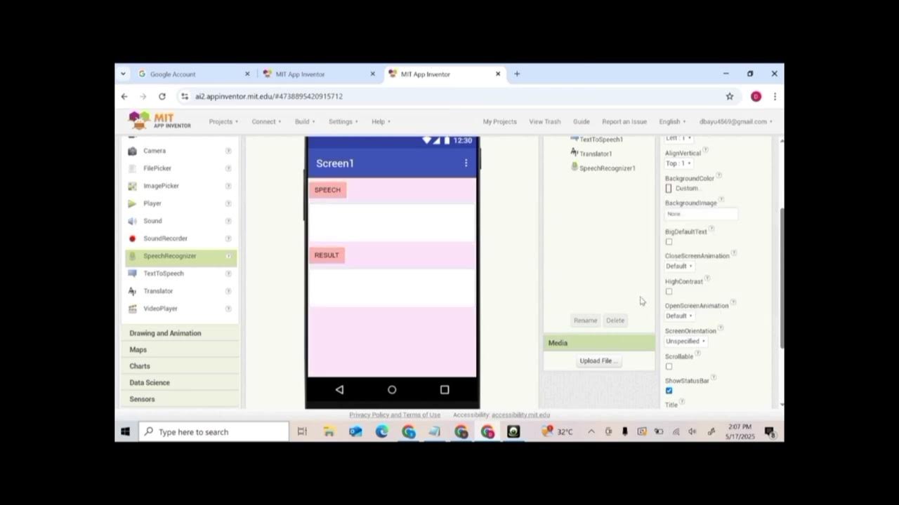 Cara membuat aplikasi sederhana di MIT app inventor (Aplikasi Translate ...