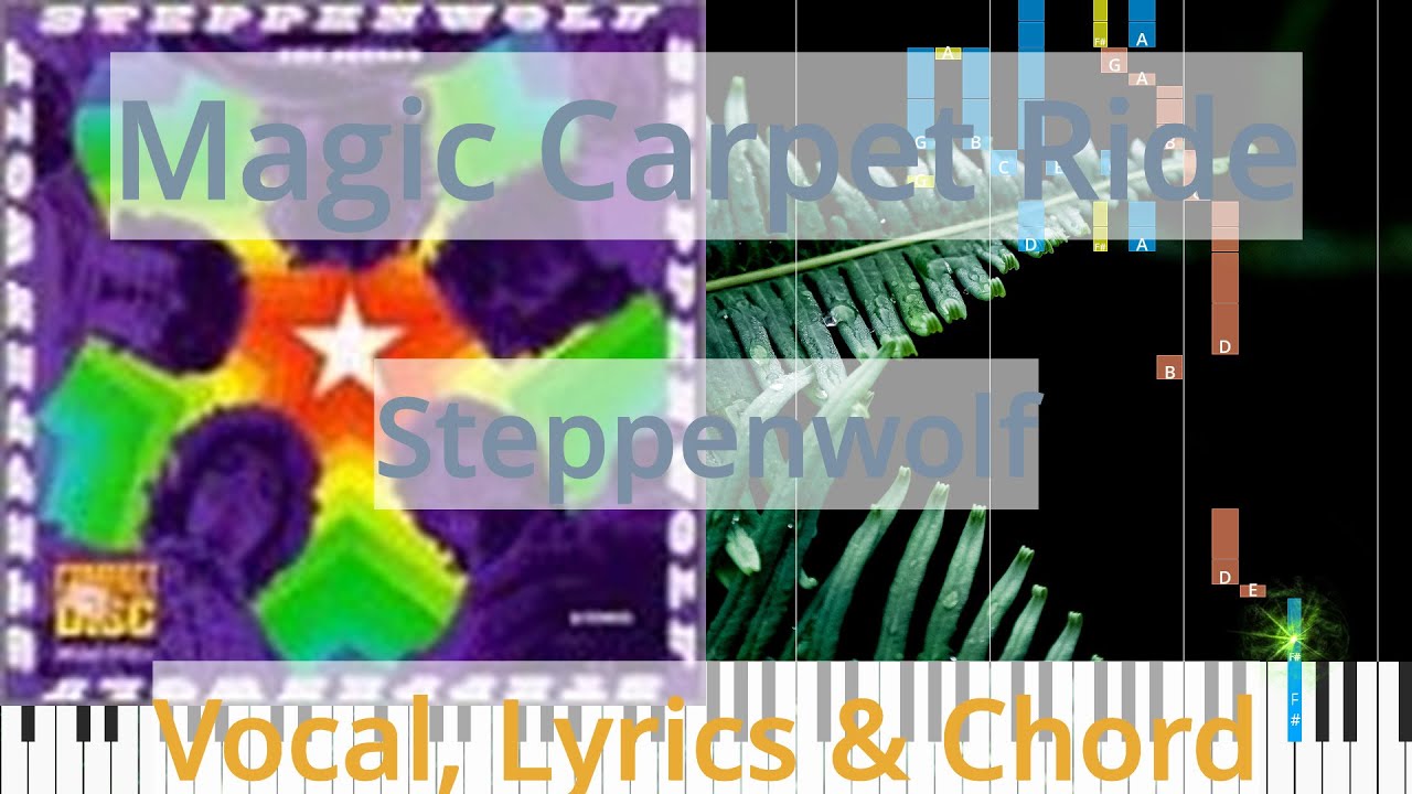 🎹Chord & Lyrics, Magic Carpet Ride, Steppenwolf, Synthesia Piano - YouTube