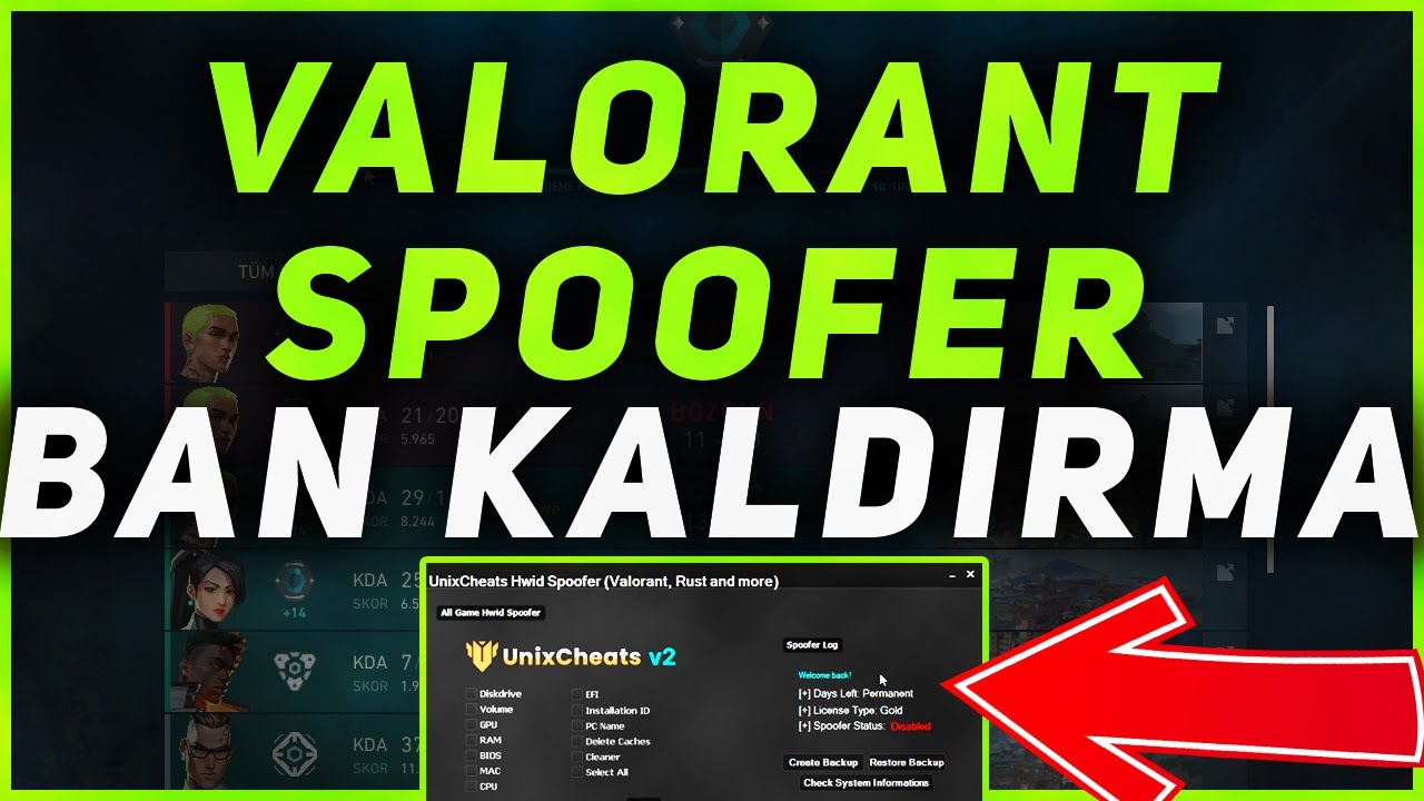 VALORANT BAN KALDIRMA HWID SPOOFER 2023 (VAN 152, VAL 5) GÜNCEL - YouTube