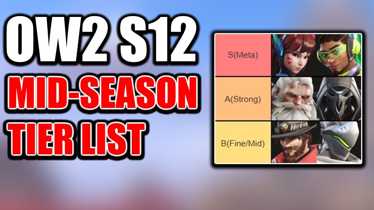 OW2 S12 MID-SEASON TIER LIST | OVERWATCH 2 DISCUSSION | - YouTube