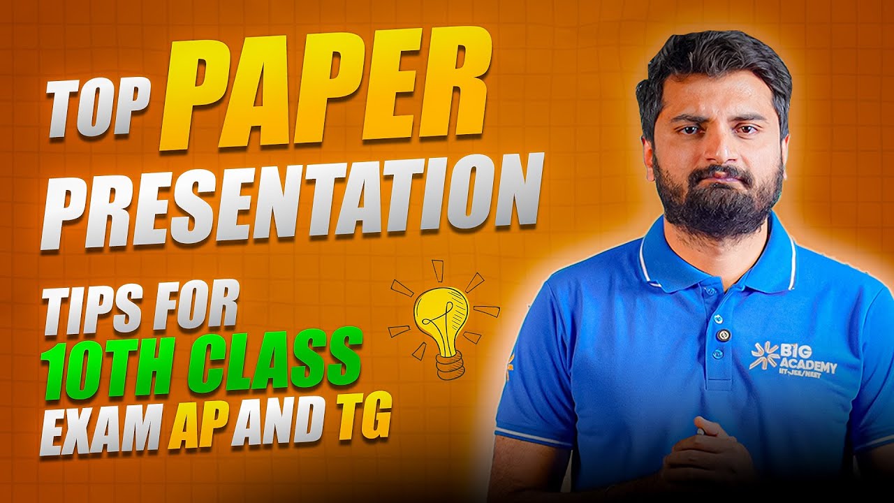 Paper Presentation Tips for Class 10 | SSC Exam | AP & TG State board ...