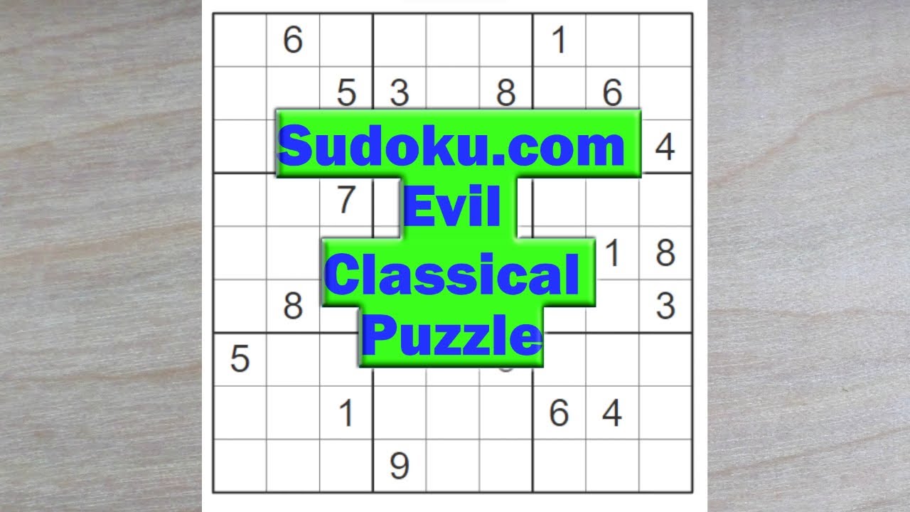Try this sudoku.com classical evil puzzle! You'll enjoy it, I'm sure ...