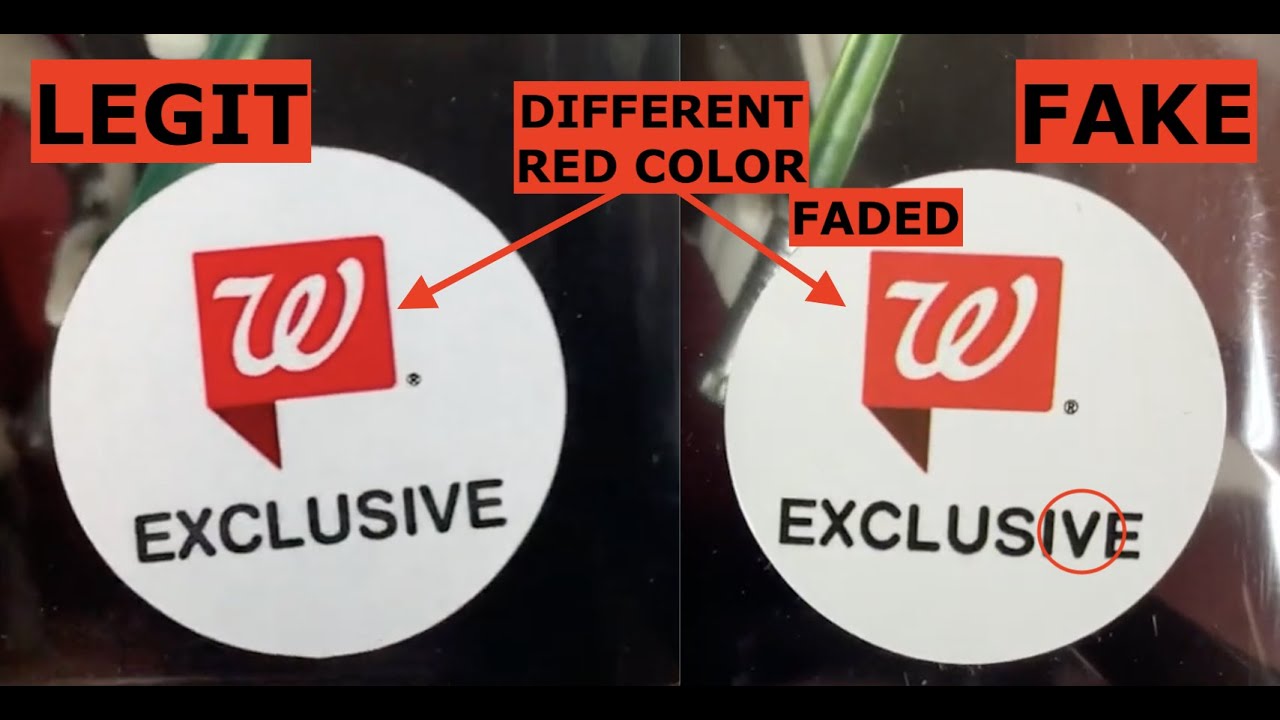Funko Pop Legit Guide "Real Vs Fake": WALGREENS EXCLUSIVE (STICKER ...
