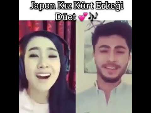 Japon kız Kürt erkek güzel düet 😄😐