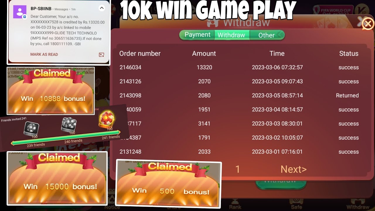 🤑BONUS ₹1001 REGISTER NEW RUMMY APP TODAY LOUCH EARING APP GAME PLAY ...