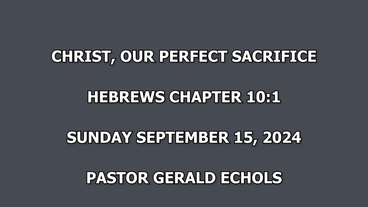 Christ is our perfect sacrifice - YouTube
