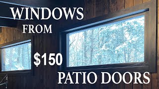 Start to Finish of How Cheap Recycled Patio Doors are turned into WINDOWS | Pocono Power Cord 6 mins