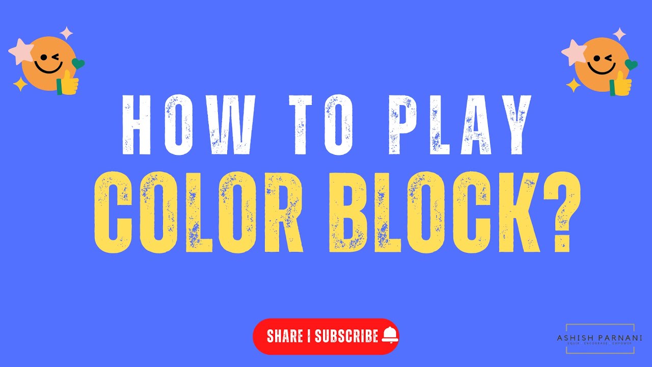 Color Block FUN Activity 😀 | How to Play? | Contradictory Communication ...