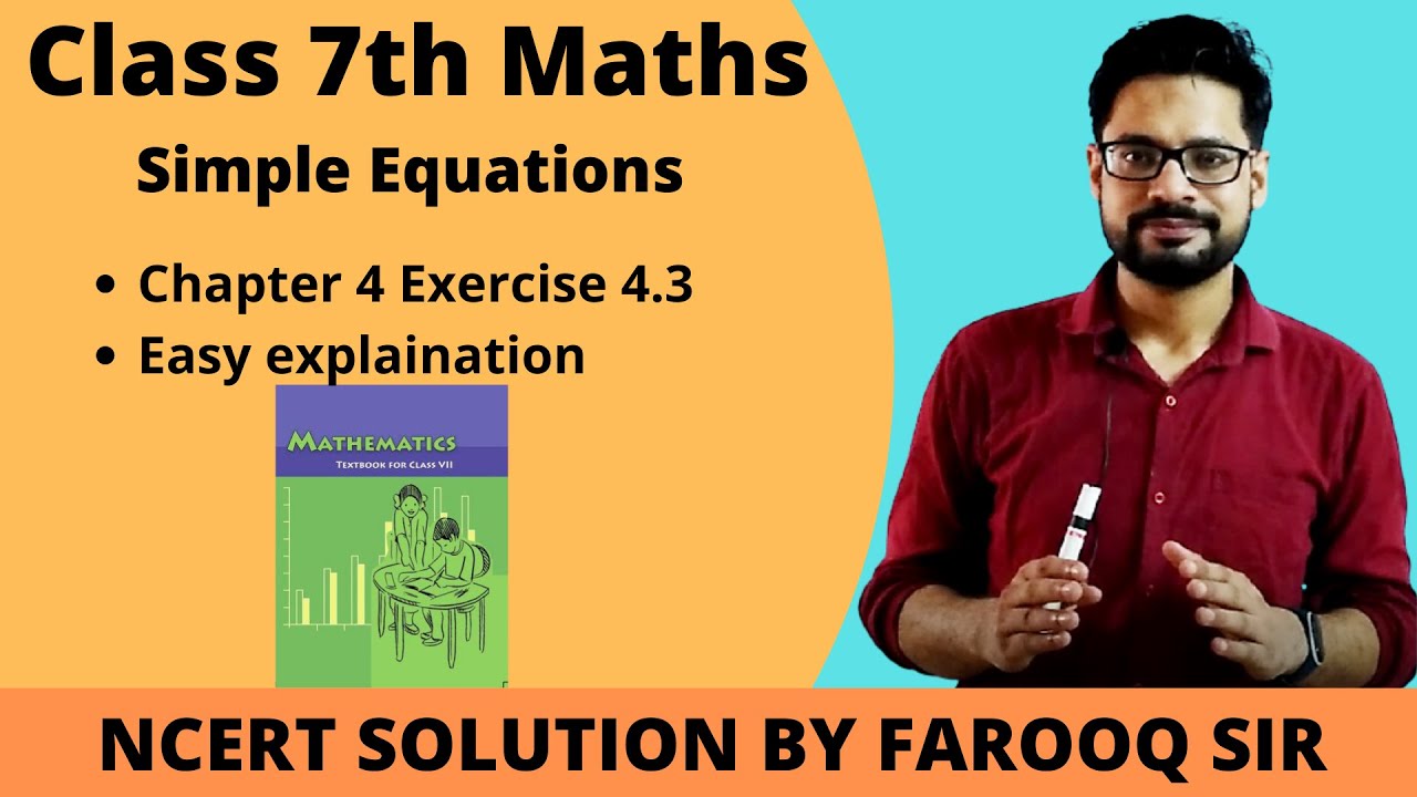Class 7th Chapter 4 Simple Equations Exercise 4 3 YouTube class-7th-chapter-4-simple-equations-exercise-4-3-youtube
