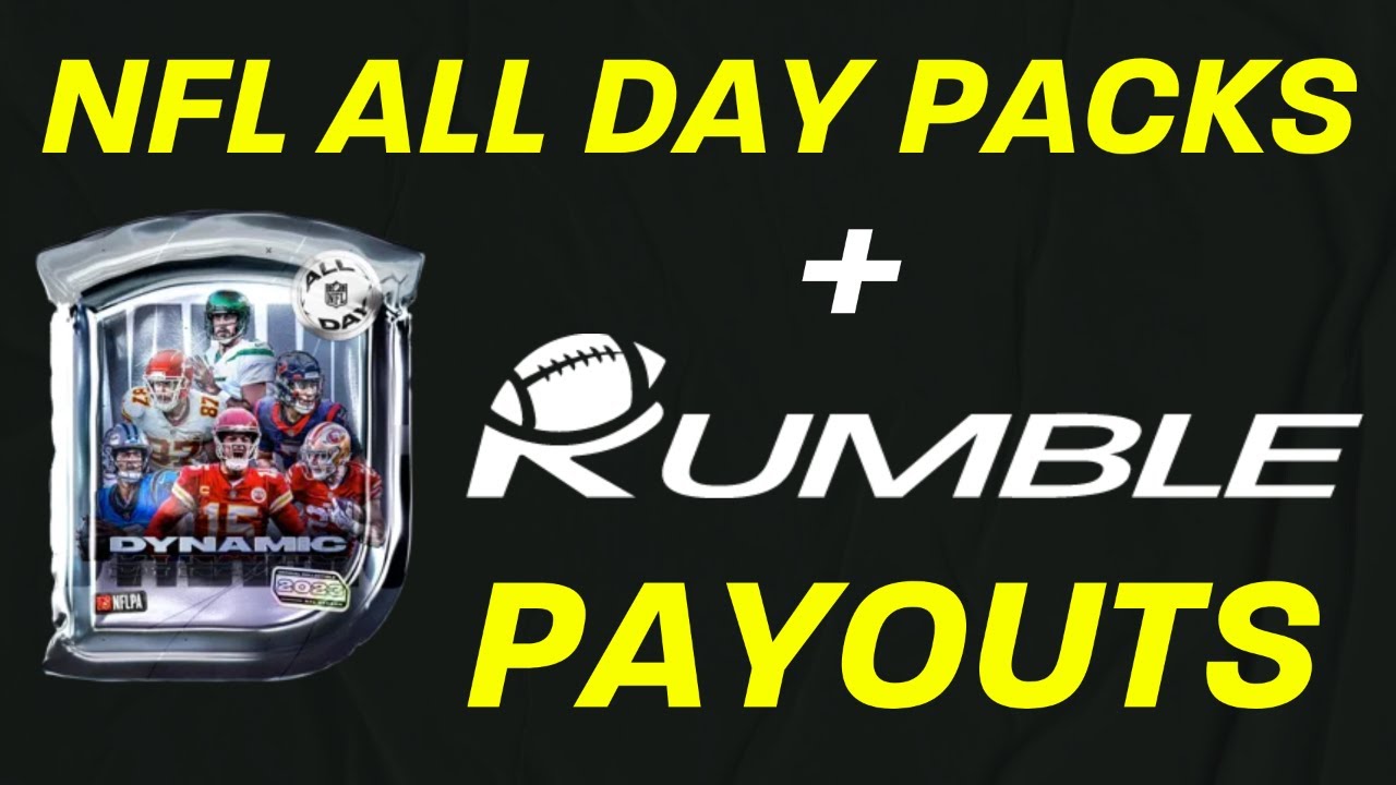 NFL ALL DAY Packs + Rumble Legends! - YouTube