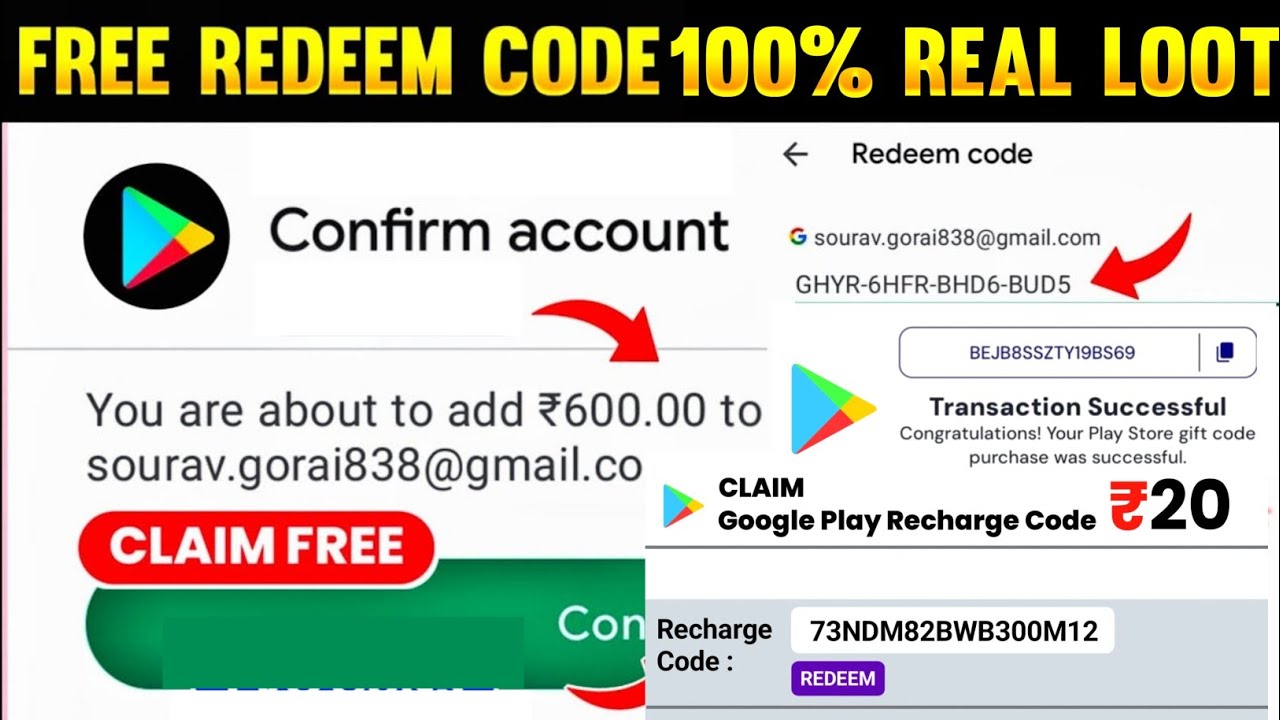 100% Free Redeem Code | Free Redeem Code Today | Free Redeem Code App ...