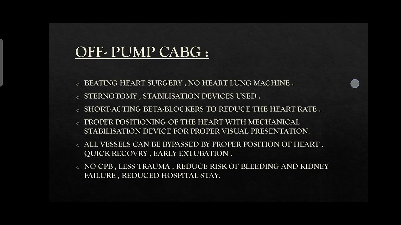 CABG 🫀 PPT | #physiotherapy #cardio #medico #ppt - YouTube
