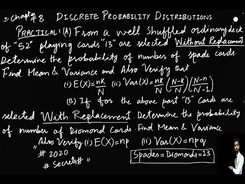 Discrete Probability Distribution | Practical | Statistics Tutor