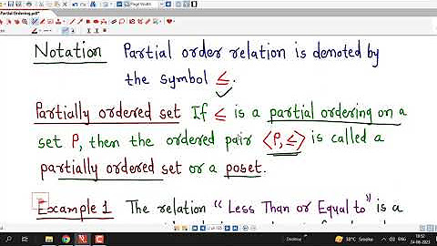 Partial Ordering/Discrete Mathematics - YouTube