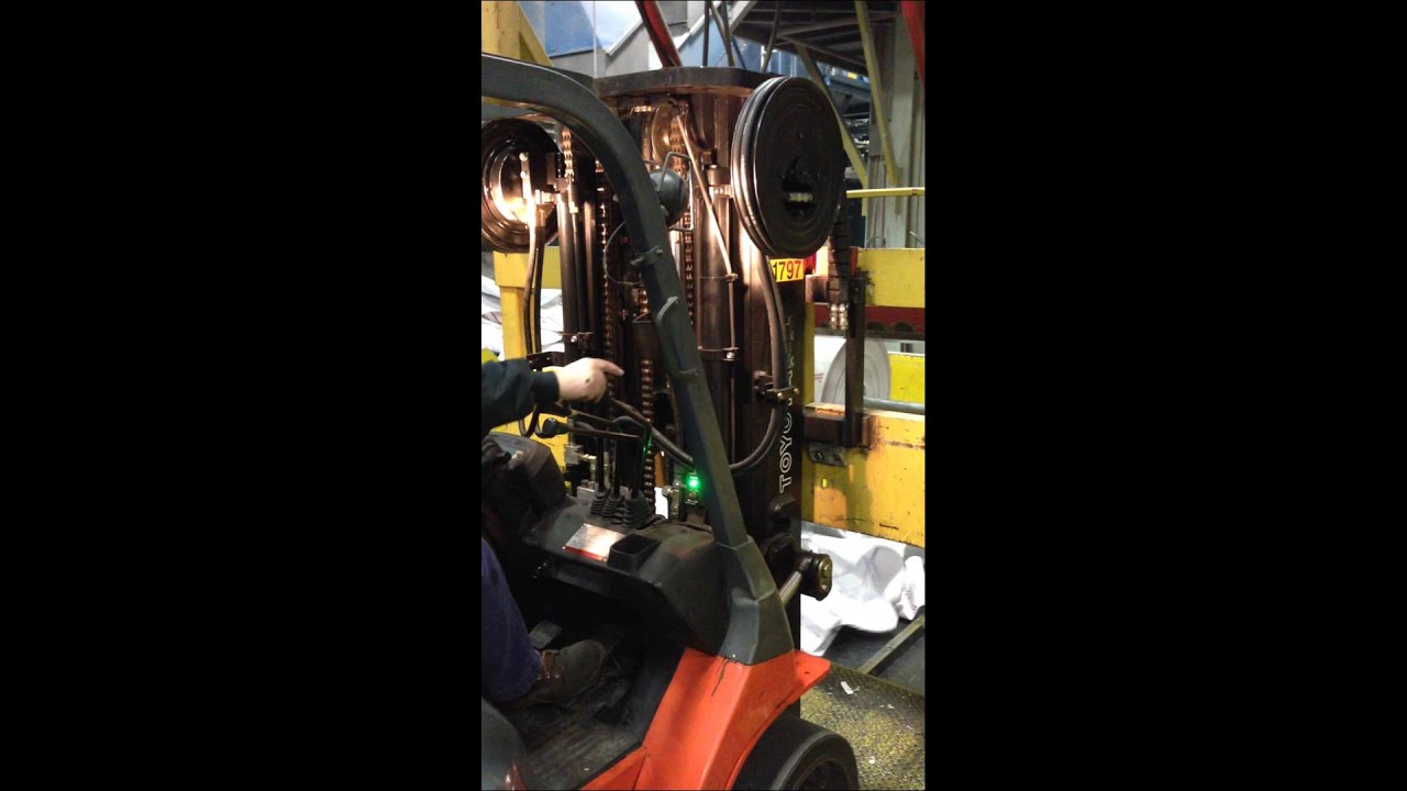 Portable roll shear operator perspective - YouTube