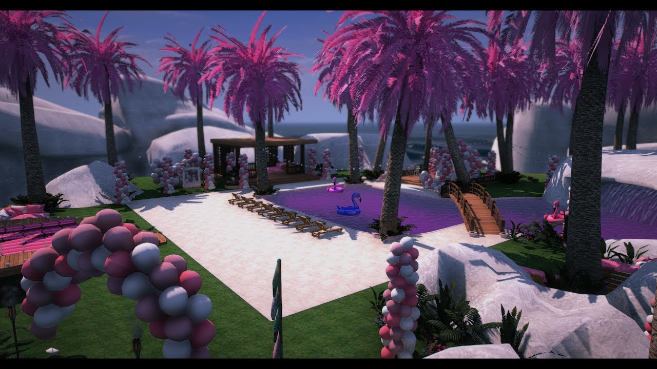 Pink Birthday Island - Sakura Mods - Fivem Map - YouTube