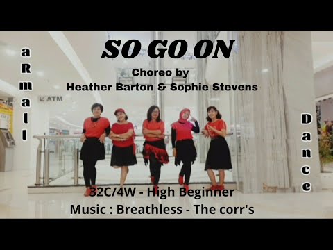 SO GO ON - Line dance (drmo by aRmall dance) - YouTube