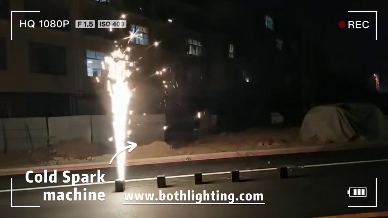 cold spark machine - YouTube