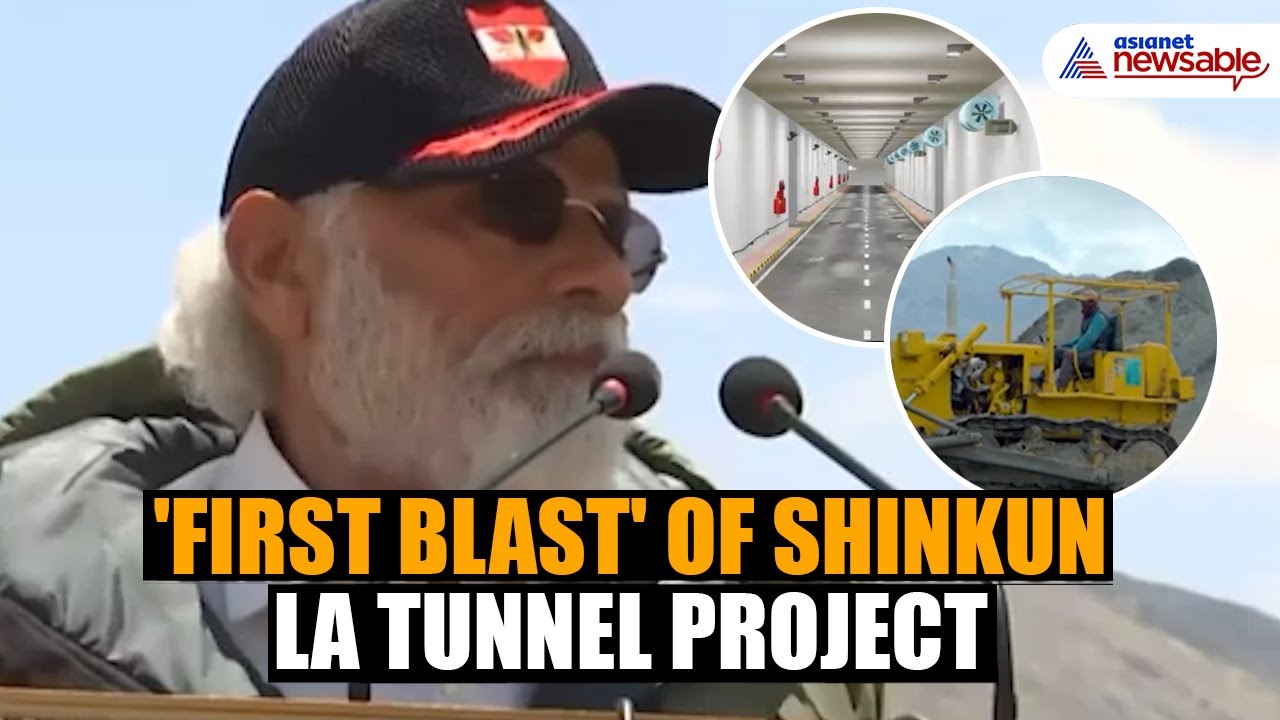 Ladakh: PM Modi virtually carries out 'first blast' of Shinkun La ...