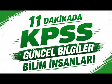 KPSS 2026 GÜNCEL BİLGİLER | BİLİM İNSANLARI VE ESERLERİ #kpss2026 #kpssgüncelbilgiler