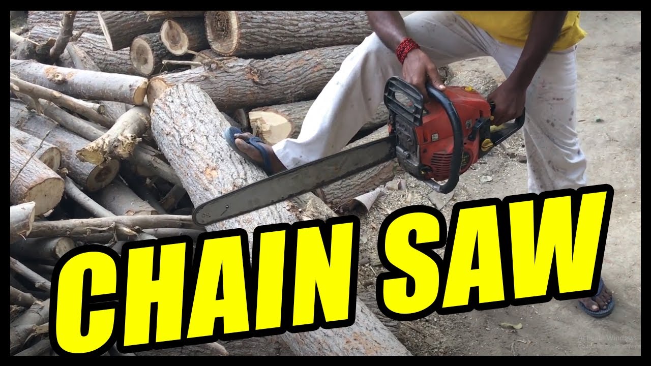 Woodcutter saw machine, Handy woodcutter machine - YouTube