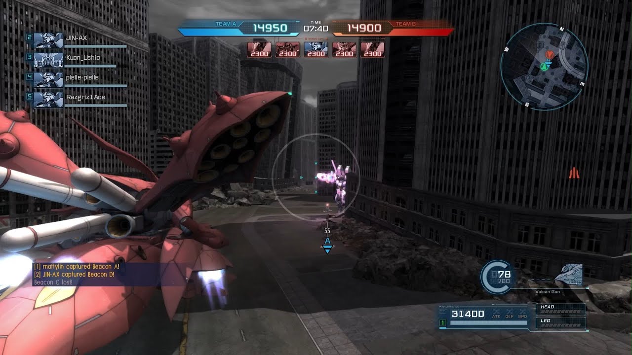 GBO2 nightingale vs hi-v gundam mixup - YouTube