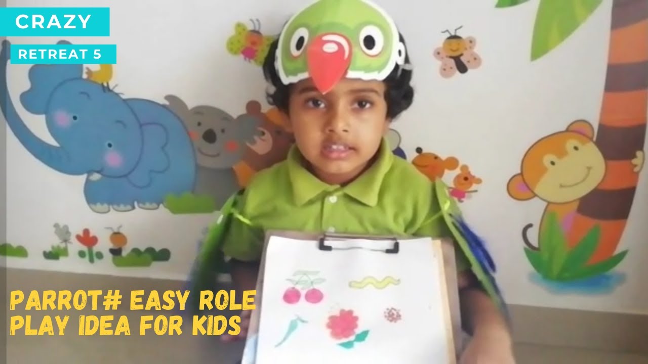 Parrot poem for kids-Fancy Dress competition ideas-Parrot Role Play for ...