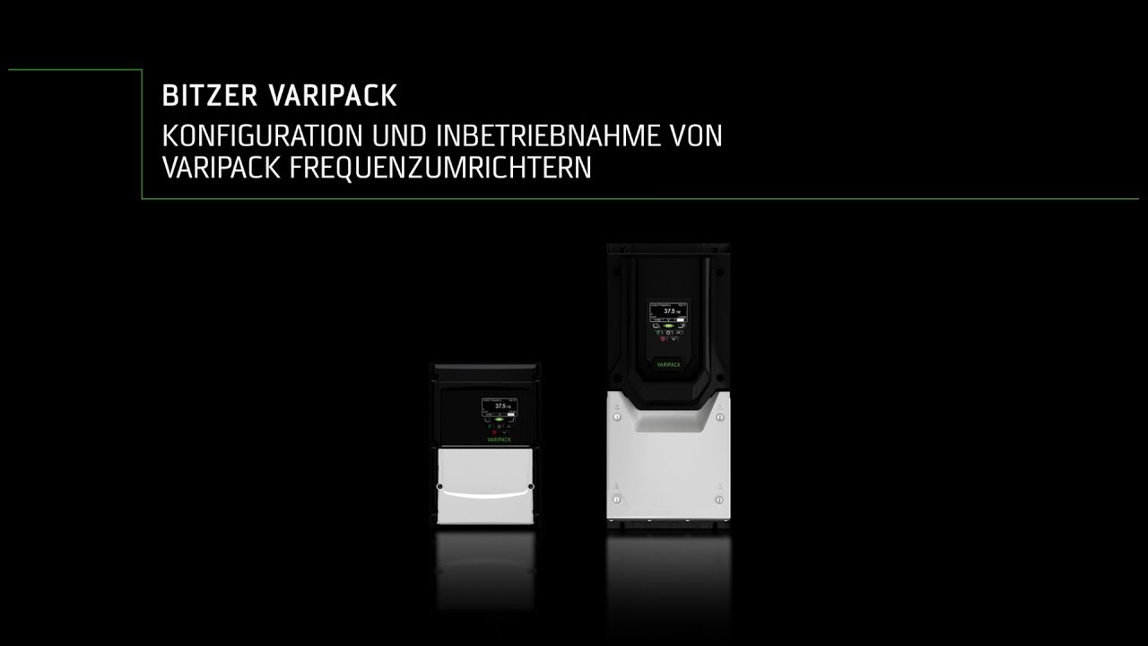 BITZER VARIPACK Frequenzumrichter – Konfiguration und Inbetriebnahme ...