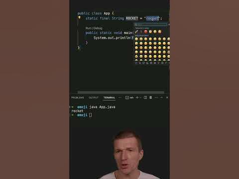 Emoji and System.out.println #java #shorts - YouTube
