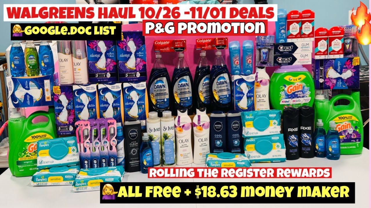 WALGREENS COUPONING HAUL 10/26 - 11/01 DEALS * WALGREENS HOT DEALS THIS ...