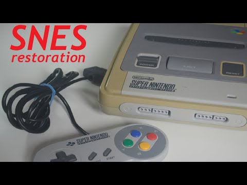 Super Nintendo SNES restoration retrobright - YouTube
