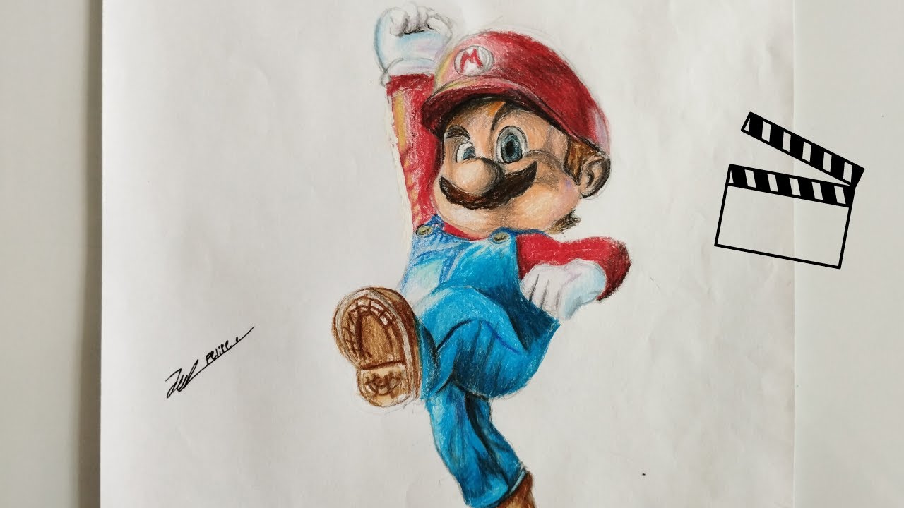 How to Draw MARIO the MOVIE - Como Dibujar a MARIO la PELICULA - 2Ble ...