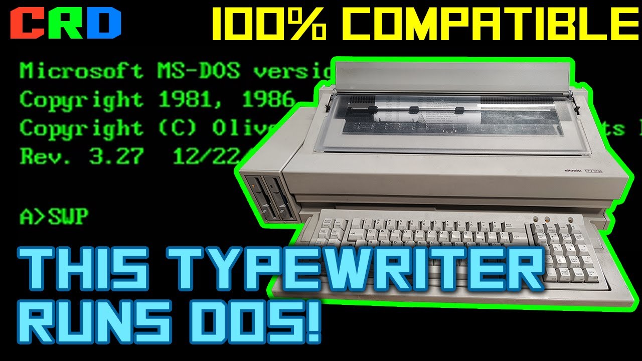 The Weird Processor: Olivetti's PC Typewriter - YouTube